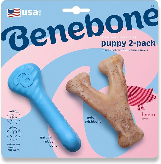 Benebone puppy 2 pack dog bones – Rowdy & Archie Pet Shop