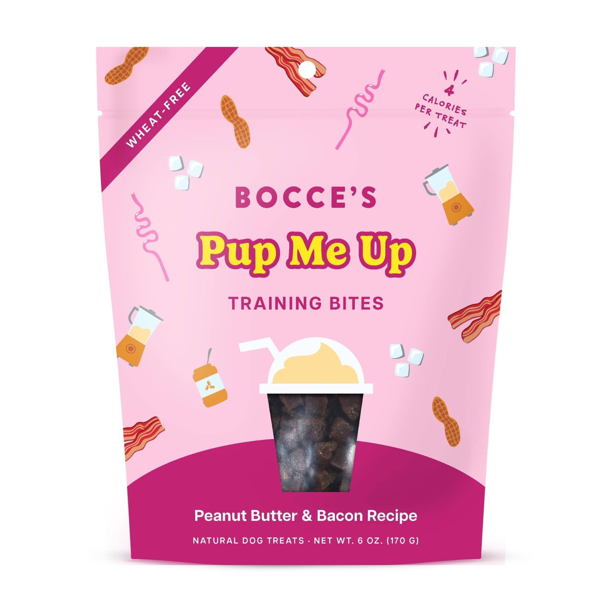 Bocces pup me up training bites peanut butter and bacon recipe 6 oz ...