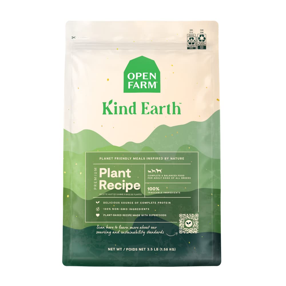 Open Farm Kind Earth Plant-Based Dry Dog Kibble, 3.5 lbs – Rowdy ...