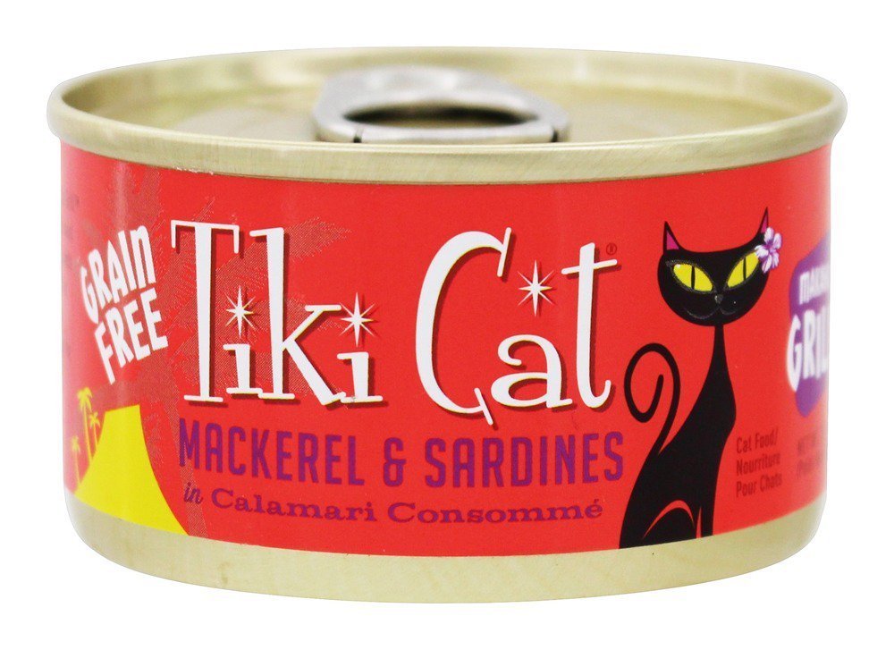 Tiki Cat Makaha Grill Mackerel And Sardines In Consomme Cat Food - 2.8 ...